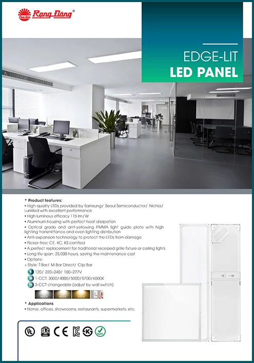 EDGE-LIT LED PANEL LIGHT
